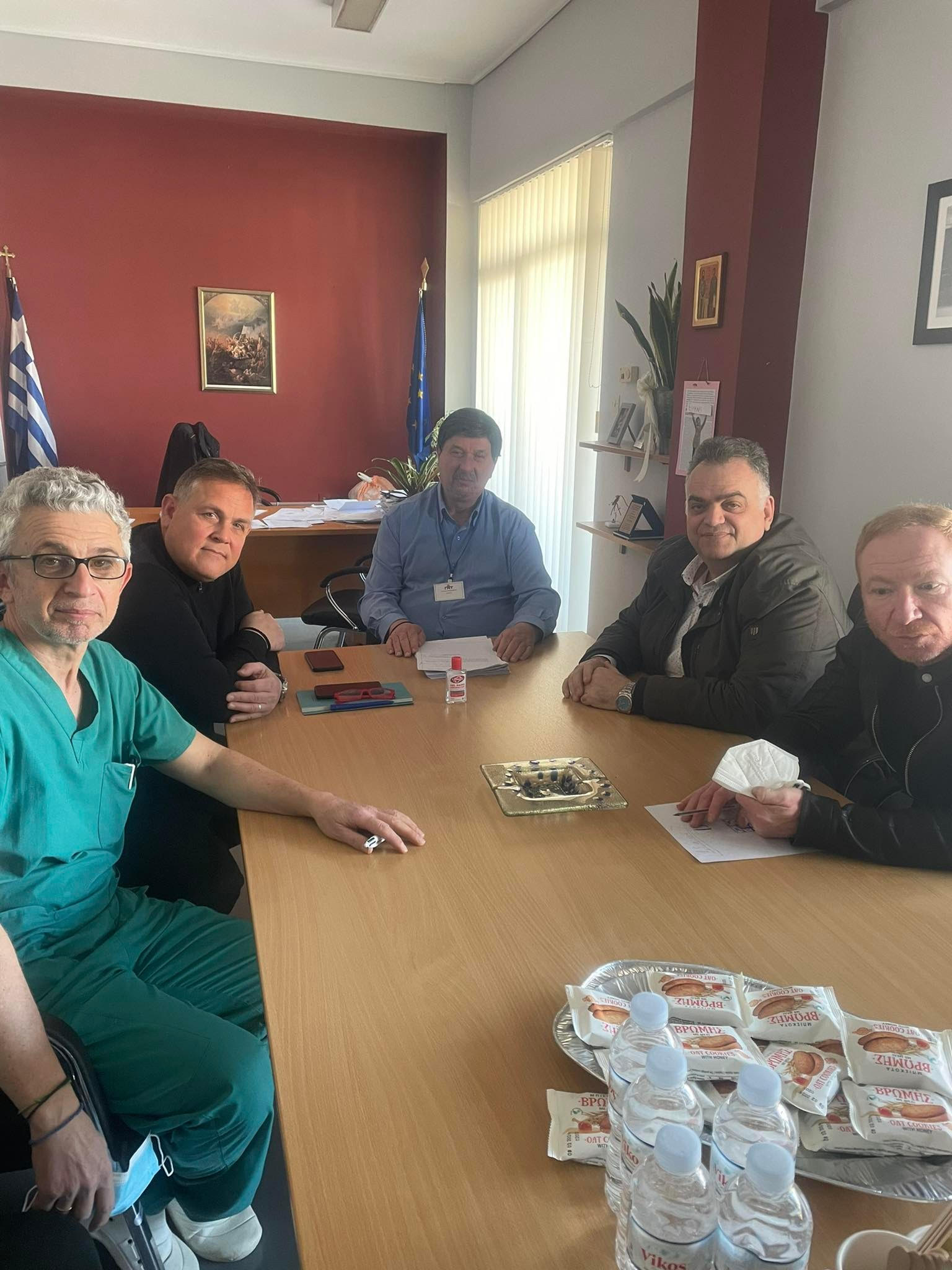 Συνάντηση κλιμακίου της ΔΕΕΠ ΝΔ με τον Διοικητή του Νοσοκομείου ...