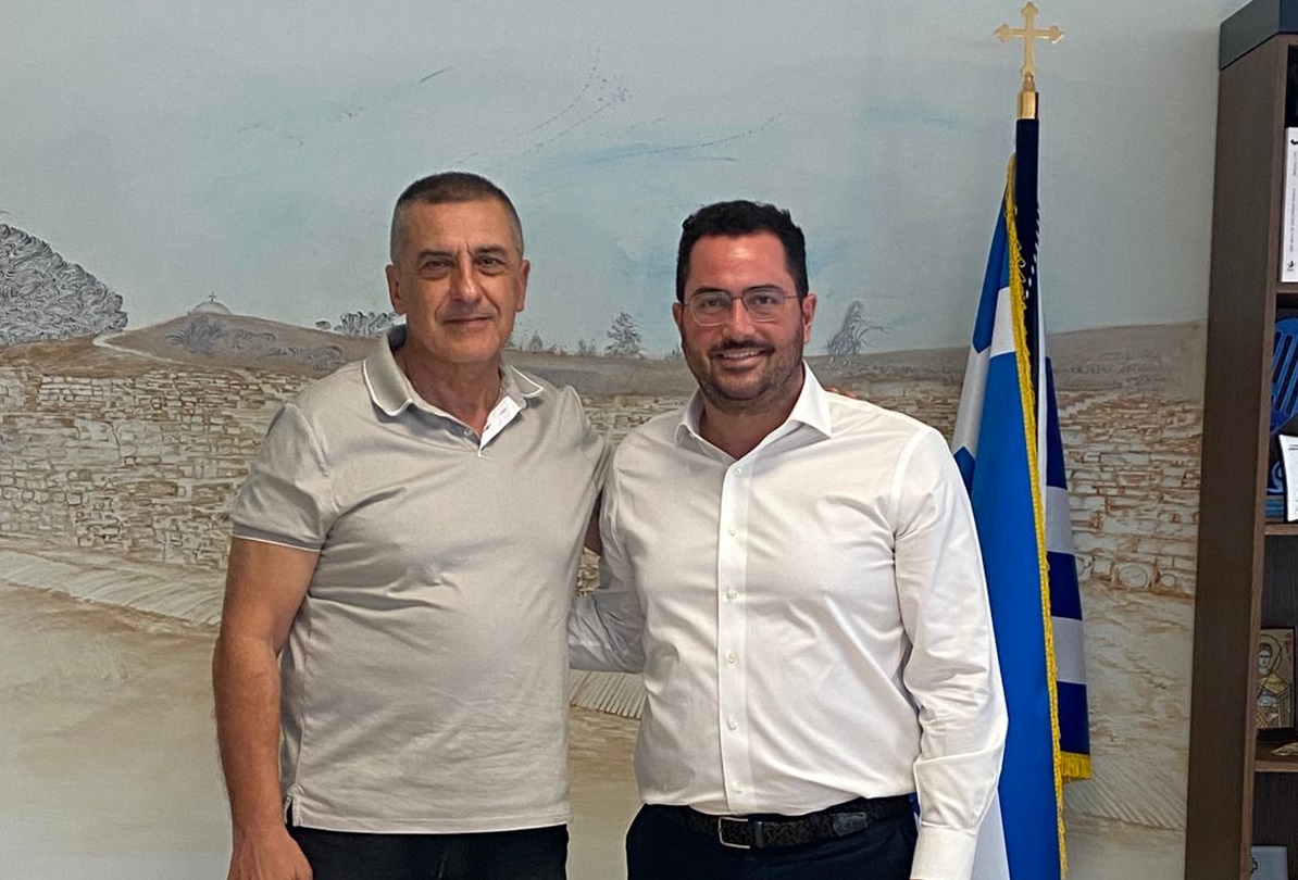 Συνάντηση Δημ. Κουρέτα με τον Γραμματέα της Κ.Π.Ε. του ΠΑΣΟΚ Ανδρέα ...